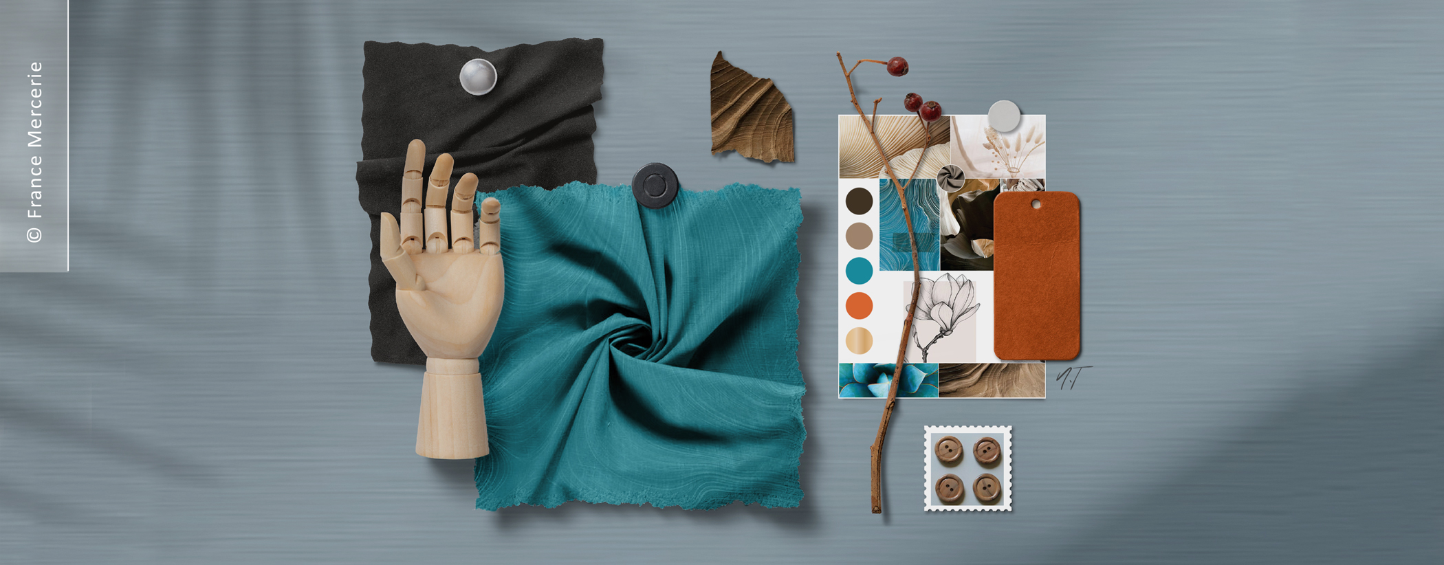 Graphiste, créatrice de planche d'ambiance ou d'inspiration (moodboard)